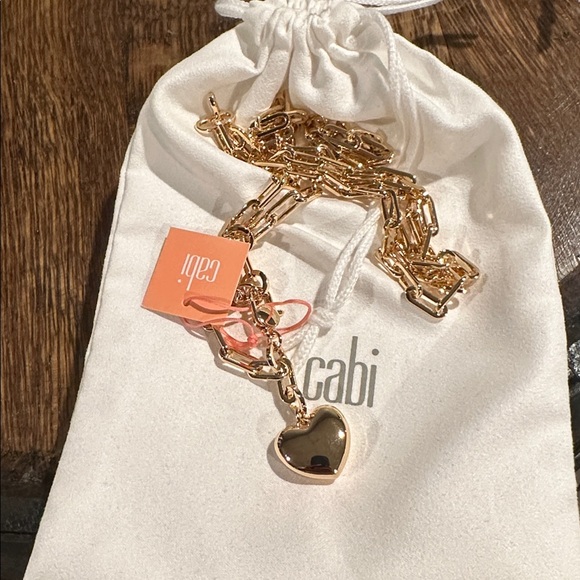 CAbi | Jewelry | Cabi Gold Lockheart Necklace Nwt | Poshmark